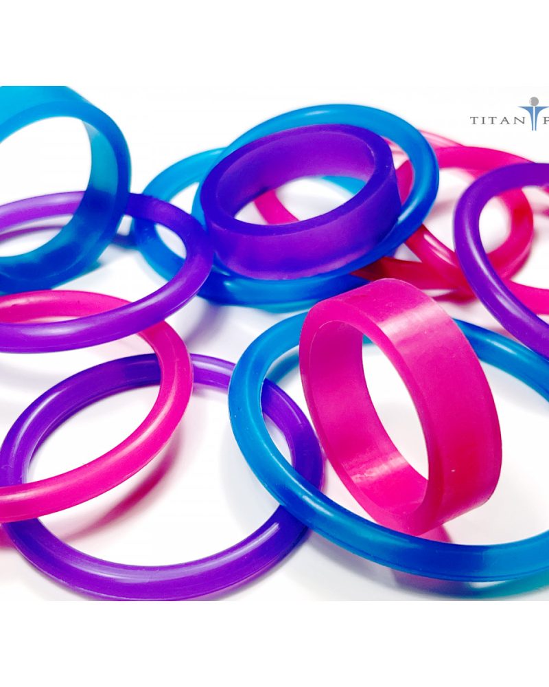 Titan TRANSLUCENT Silicone Rings | Pinball Haus